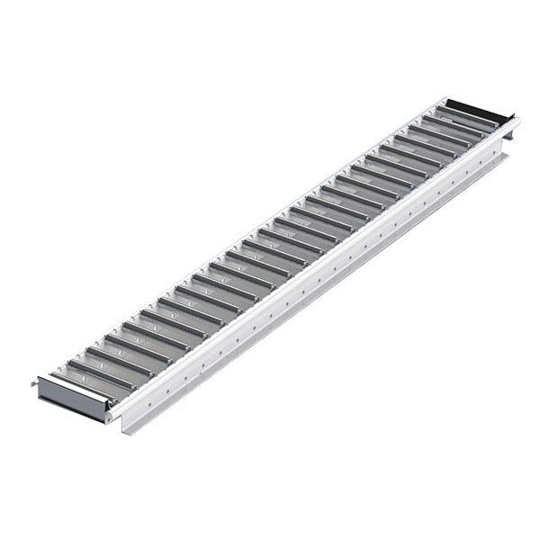 Flow Rack Conveyor, Roller Type, 4 ft L, 6 in W, 50 lb/ft Max Load Cap ...